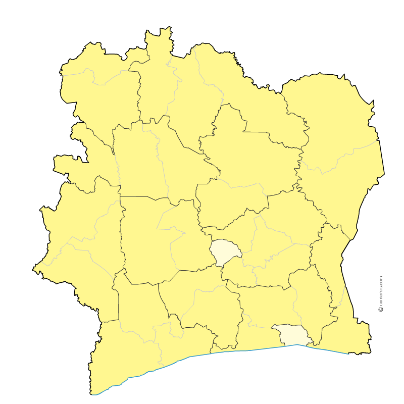 Cartes Côte d'Ivoire